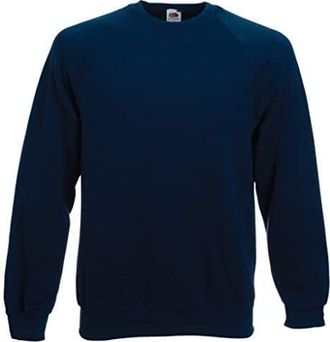 Fruit Of The Loom Homme Sweat-Shirt Raglan Sweat-shirt XL Vintage Navy, Bleu marine vintage, XL