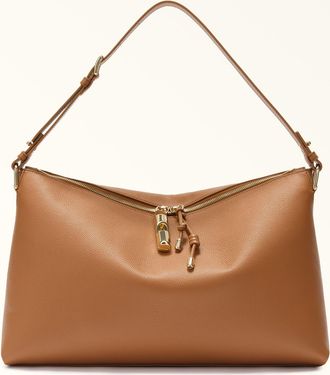 Furla Debby Schultertasche L Brandy Braun Night-kalbsleder + Sidney-kalbsleder Damen