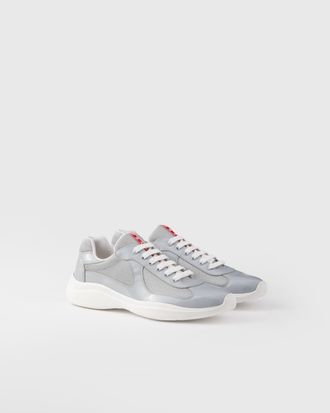 Prada Americas Cup Sneaker aus Lackleder und Funktionsgewebe