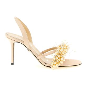 Mach & Mach Satin Sandal - - Shoes - Damen - Gelb - 40 EU