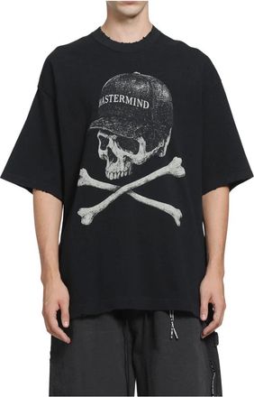 MASTERMIND WORLD Tee Vintage Rock SS - Homme - Tops - Noir - Taille: M