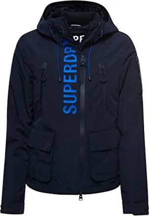Superdry Ultimate Windcheater A2-Famille du Vent, Nordic Chrome Navy/Mazarine Blue, 38 Femme