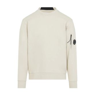 C.P. Company C.p. Company, Homme, Sweatshirts et sweats &agrave; capuche, Beige, Taille: S Frozen Dew Cotton SweaT-shirt