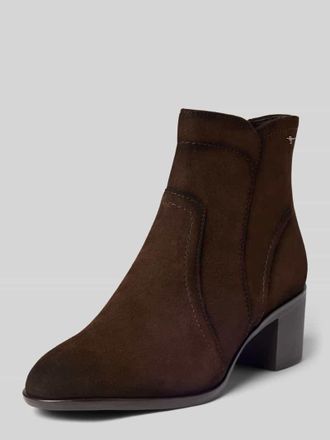 Tamaris Stiefelette aus Schafvelours mit Rei&szlig;verschluss