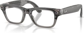 Ray-Ban Meta Optics (Gen 2) Transparentes Eisgrau Frame Demo Gl&auml;ser Prescription AI Glasses
