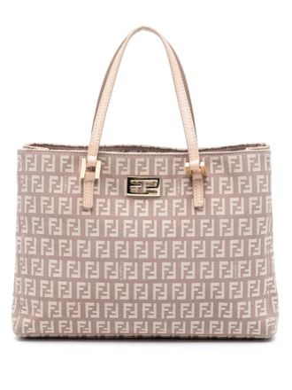 Fendi petit sac &agrave; motif Zucchino (2000-2010) - Rose