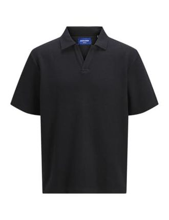 Jack & Jones Jorislington Texture Polo SS, Noir, M