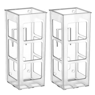 BESPORTBLE 2 St&uuml;ck Wandhalterung f&uuml;r Haarstyling Werkzeuge aus Kunststoff Transparent ohne Bohren Badezimmer Organizer f&uuml;r Lockenstab und Kosmetik