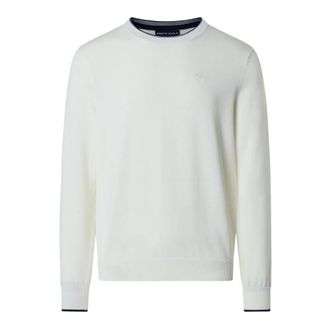North Sails Maglia Girocollo Logo Finezza 12 - - Knitwear - Herren - Wei&szlig; - 2XL