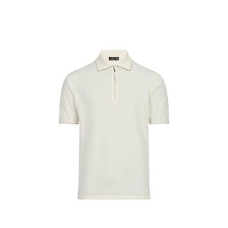 van Laack Polo col zipp&eacute; droit uni