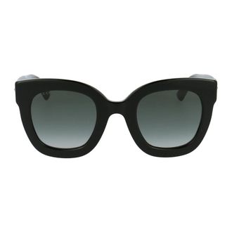 Gucci Round Frame Acetate Sungles With Star - - Accessories - Damen - Schwarzk - 49 MM