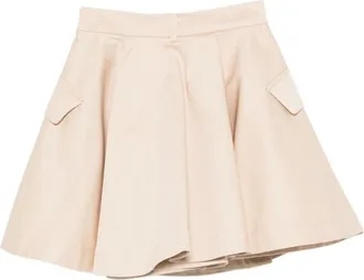 Fendi Cotton Stretch Skirt - Beige