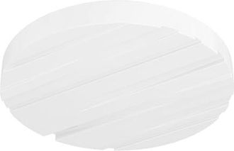 Eglo LED Deckenleuchte Ferentino, runde Deckenlampe mit Dekor, Lampe Decke aus Kunststoff und Metall in weiß, Deckenbeleuchtung warmweiß, Ø 38 cm