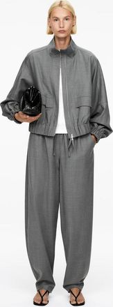 Arket Jacke Aus Wollmischung -Grau