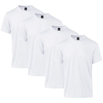 Gildan Uni-Erwachsene Softstyle CVC Kurzarm, Stil G67000/G64000cvc, Multipack T-Shirt, Weiß (4er-Pack), XL