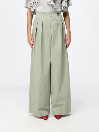 Dries Van Noten Pantalon Femme couleur Vert