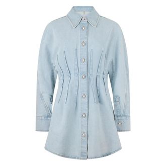 Givenchy Denim Mini Hemdblusenkleid - - Dresses - Damen - Blau - S