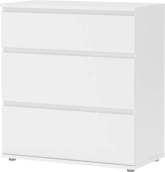 Tvilum Commode avec 3 tiroirs blancs cm 77x40x84h