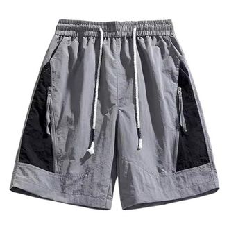 Generic Pantalon cargo pour homme 2026 - V&ecirc;tements de travail d&eacute;t&eacute; - 12,7 cm - Short d&eacute;contract&eacute; pour le sport et les loisirs, gris, 4XL