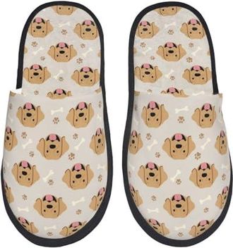 Generic Pantoufle Maison Imprim&eacute; De Chien Labrador Retriever Chaussons Maison Antid&eacute;rapantes Hiver Chaussures Chaudes Doux Chaudes Pantoufles Pour Chambre H&ocirc;t