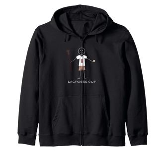 Whyitsme Design Lustiger Lacrosse Guy, Lacrosse-Spieler f&uuml;r Jungen Kapuzenjacke