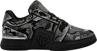 Philipp Plein Crystal Royal Street Suede Lo-Top Sneakers Camouflage - - Shoes - unisex - Schwarzk - 37 EU