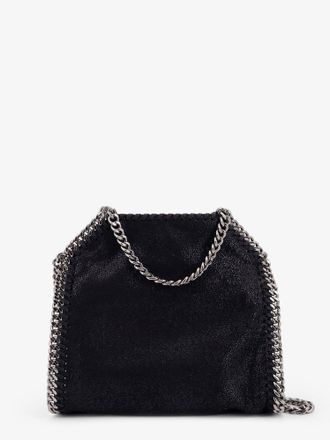 Stella McCartney Womens Crossbody Bag Falabella Black Vegan Material Shoulder