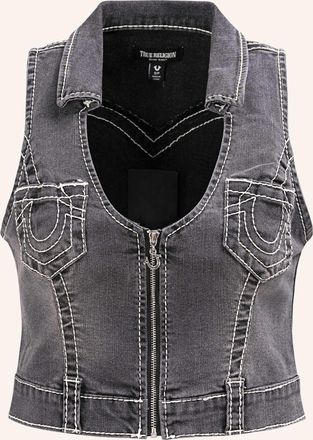 True Religion Top Zip Front schwarz