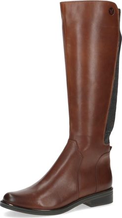 Caprice Damen Hohe Stiefel mit Absatz mit Rei&szlig;verschluss Elegant, Braun (Cognac Comb), 36 EU