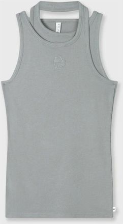 10 Days Femme, Tops, Gris, Taille: 38 FR Asymmetric Fitted Top