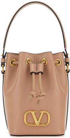 Valentino Garavani sac seau &agrave; d&eacute;tail VLogo - Tons neutres