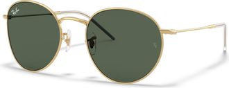 Ray-Ban Sonnenbrillen Polished Gold Fassung Glas Polarisiert 53-21