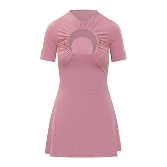 Marine Serre Damen, Kleider, Rosa, MGr&ouml;&szlig;e