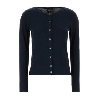 A.P.C. A.p.c., Damen, Strickwaren, Blau, LGr&ouml;&szlig;e