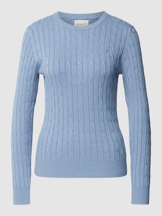GANT Strickpullover mit Zopfmuster