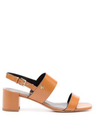 Tory Burch Double T Sandalen 50mm - Braun