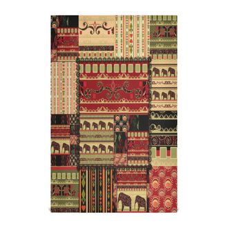 Mnsruu K&uuml;chentuch, Motiv: afrikanischer Elefant, Azteken, Ethno-Kunst, Geschirrtuch, Geschirrtuch, 1 St&uuml;ck, super saugf&auml;hig, weich, 71 x 46 cm