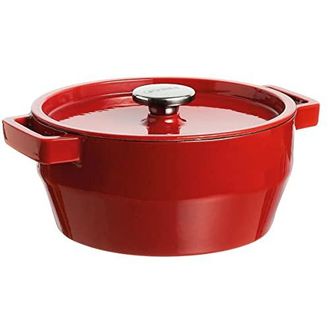 Pyrex G&auml;nsebr&auml;ter Slow Cook rund 6,3 Stahlguss Rot SC5AC28/5141