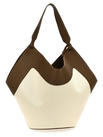 Khaite Lotus Shoulder Bag - Brown