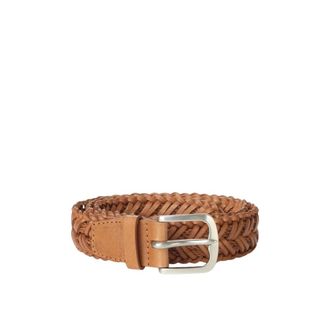 Orciani Ceinture en cuir tress&eacute; - Homme - Accessoires - Brun - Taille: 95 CM