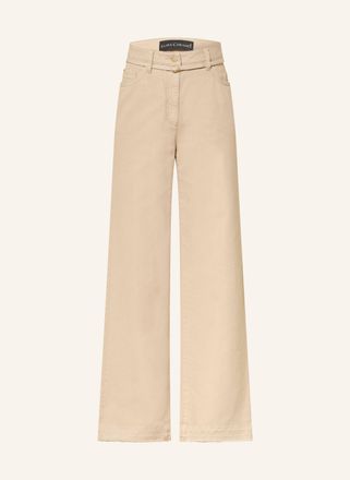 Luisa Cerano Luisa Cerano Wide Leg Jeans beige