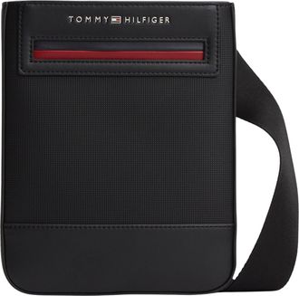 Tommy Hilfiger Herren Th Foundation Mini Am0am14157 Crossover, Black (Black)