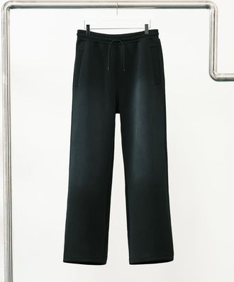 Weekday Jogginghose aus Material in Neoprenoptik in verwaschenem Schwarz, Kombiteil