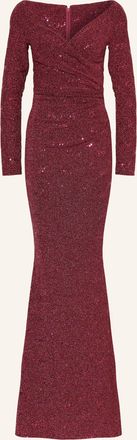 Talbot Runhof Talbot Runhof Abendkleid Mit Glitzergarn Und Pailletten pink