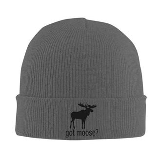 Generic Vintage Got Moose Homme Femme Bonnets Hiver Classique Bonnet De P&ecirc;cheur Chaud Skull Cap pour Course &Agrave; Pied Sport Casque Moto