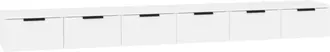vidaXL Armoires murales 2 pcs Blanc 102x30x20 cm Bois ding&eacute;nierie