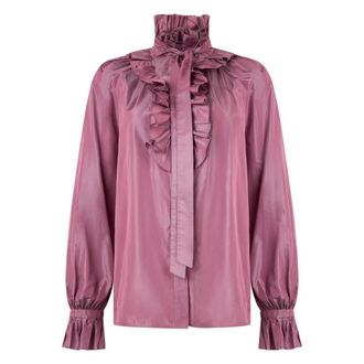 Alberta Ferretti Fliederfarbenes Hemd mit langen &Auml;rmeln - - Blouses & Shirts - Damen - Lila - S