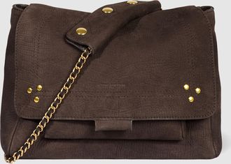 Jerome Dreyfuss Sac Lulu M Imprim&eacute; Croco Moka