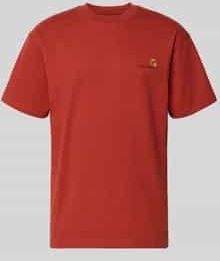 Carhartt Work in Progress T-Shirt mit Label-Stitching und Rundhalsausschnitt