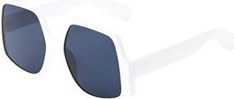 Generic Lunettes de soleil rétro tendance à large monture lunettes de soleil décoratives pour vacances en plein air (couleur : D, taille : moyen) 2026, C, Tai